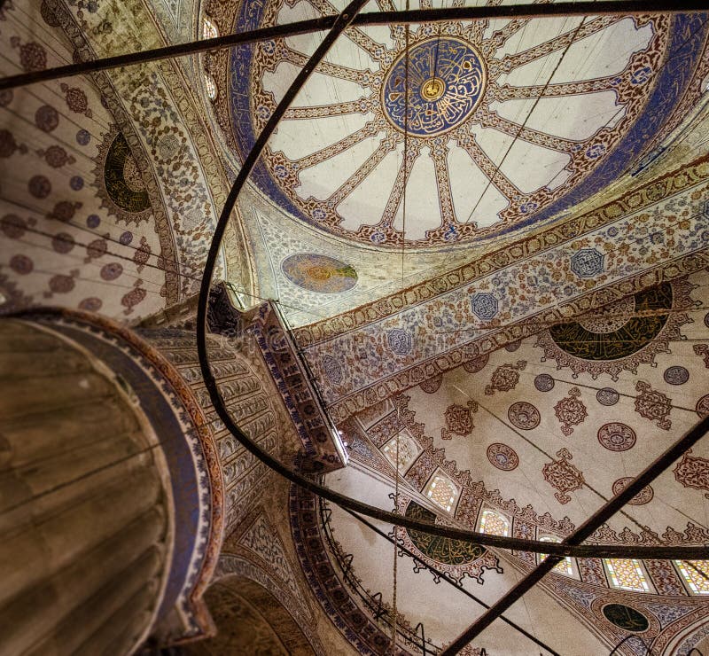 Mosque Ceiling stock image. Image of mosque, europe, final - 66361943
