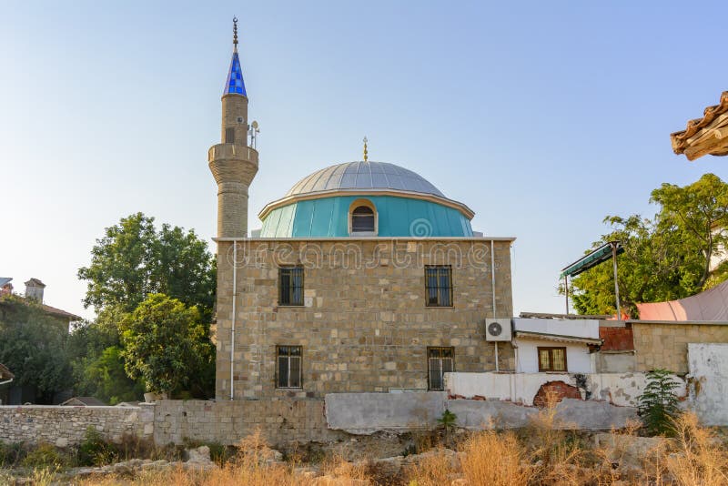 Mosque in Center of Side, Antalya Region, Turkey Stock Photo - Image of ...