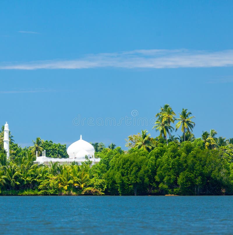Mosque on the coast stock photo. Image of amazing, seashore - 66427420