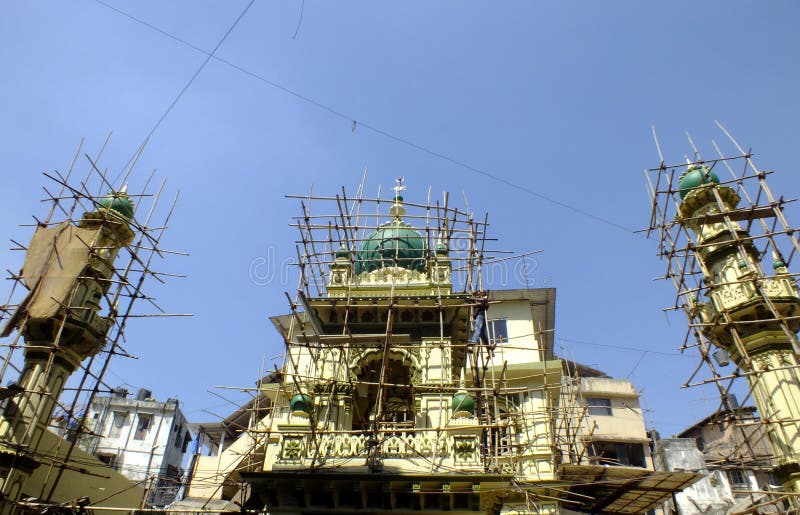 Mosque in construction editorial stock photo. Image of mosque - 32739853