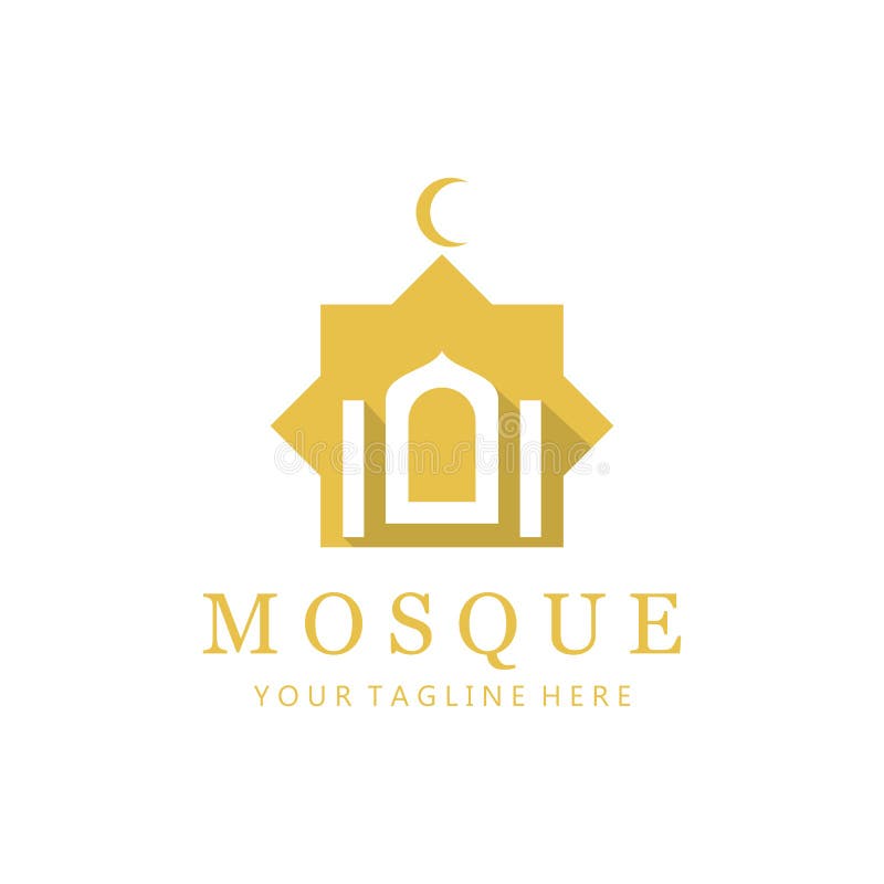 Mosque Creative Logo Template with Simple Concept Stock Vector ...
