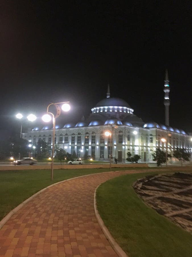 Makhachkala stock photo. Image of russia, city, night - 156900094