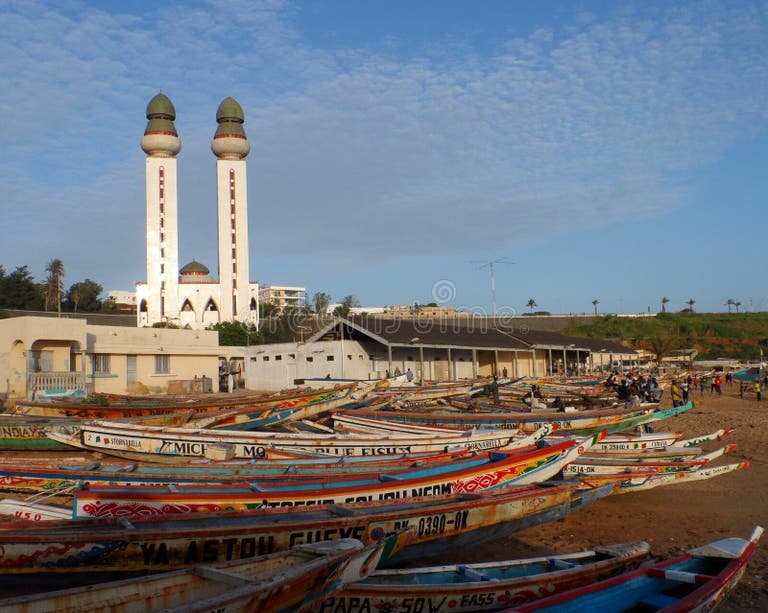 MOSQUE of DIVINITY in FRONT of DAKAR BEACH Editorial Stock Image ...