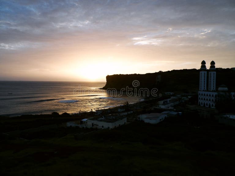 Mosque of Divinity in Front of Dakar Beach Stock Image - Image of ...