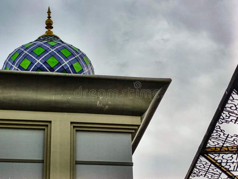 Mosque Dome, Muslim Place of Worship Stock Image - Image of arch ...