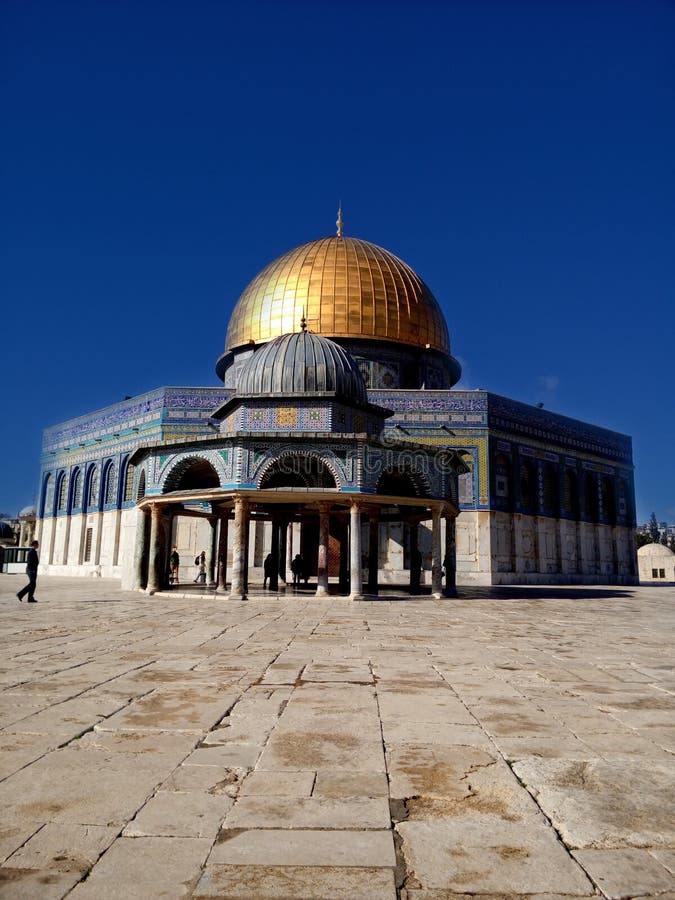 Mosque Dome of the Rock stock photo. Image of arab, temple - 95765950