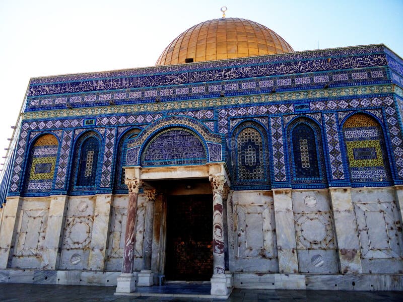 Mosque Dome of the Rock stock image. Image of israel - 95766047