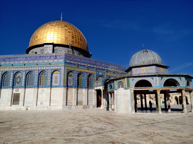 Mosque Dome of the Rock stock image. Image of middle - 95766069