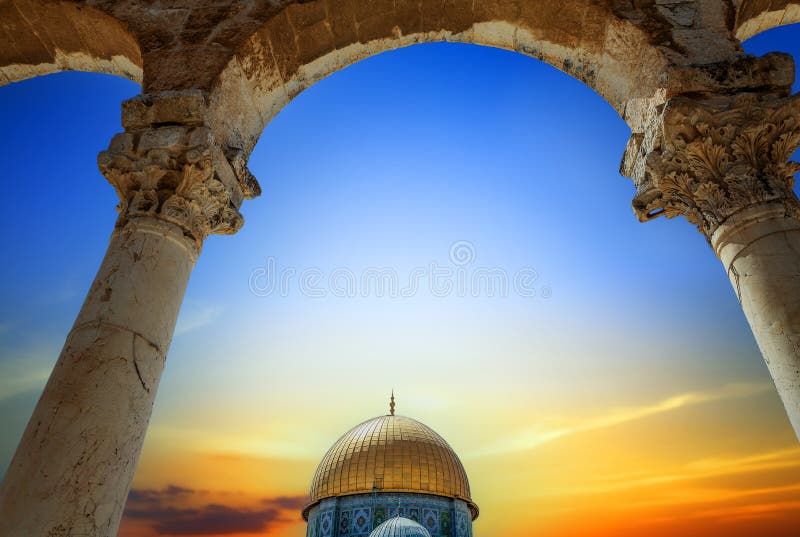 Mosque Dome of the Rock stock image. Image of ancient - 293870171