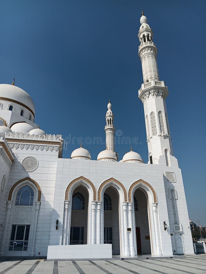 Mosque in Dubai, United Arab Emirates Stock Image - Image of arab ...