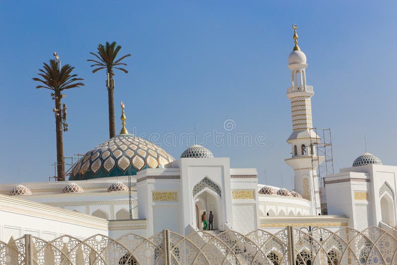 Mosque at Egypt editorial stock photo. Image of modern - 99199798