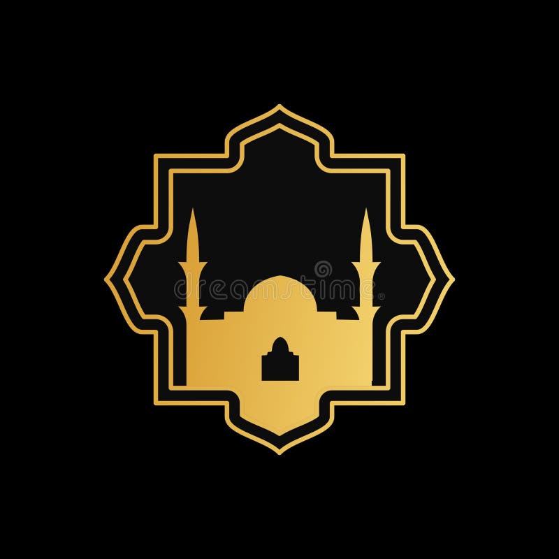 Mosque Ornament Illustration Stock Vector - Illustration of calligraphy ...