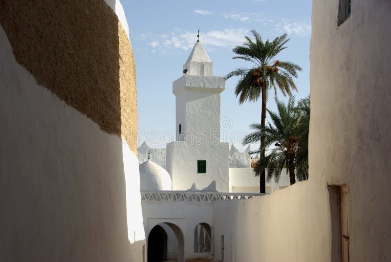 Roofs in Ghadames, Libya stock image. Image of berber - 12344903