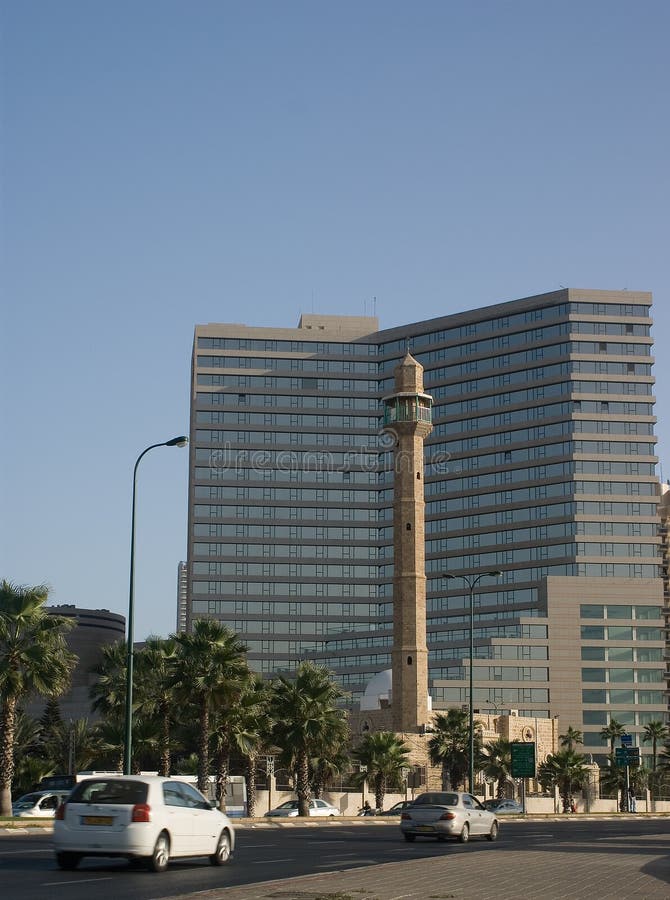 Mosque and hotel stock image. Image of cityscape, city - 16310125