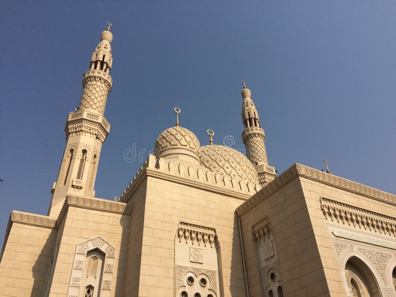 Mosque in Dubai. stock image. Image of islam, buildin - 105677037