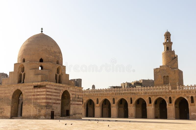 Mosque of Ibn Tulun - One of the Oldest Egypt Mosques Stock Image ...