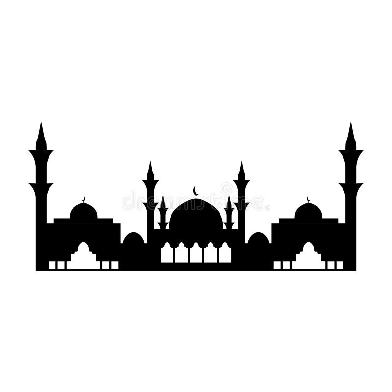 Mosque Icon. Flat Illustration of Mosque Vector Icon for Web Design ...