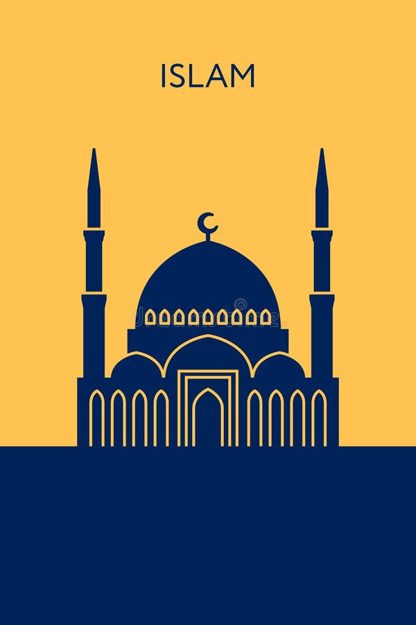 Mosque Icon. Islam Building Stock Vector - Illustration of islamic ...
