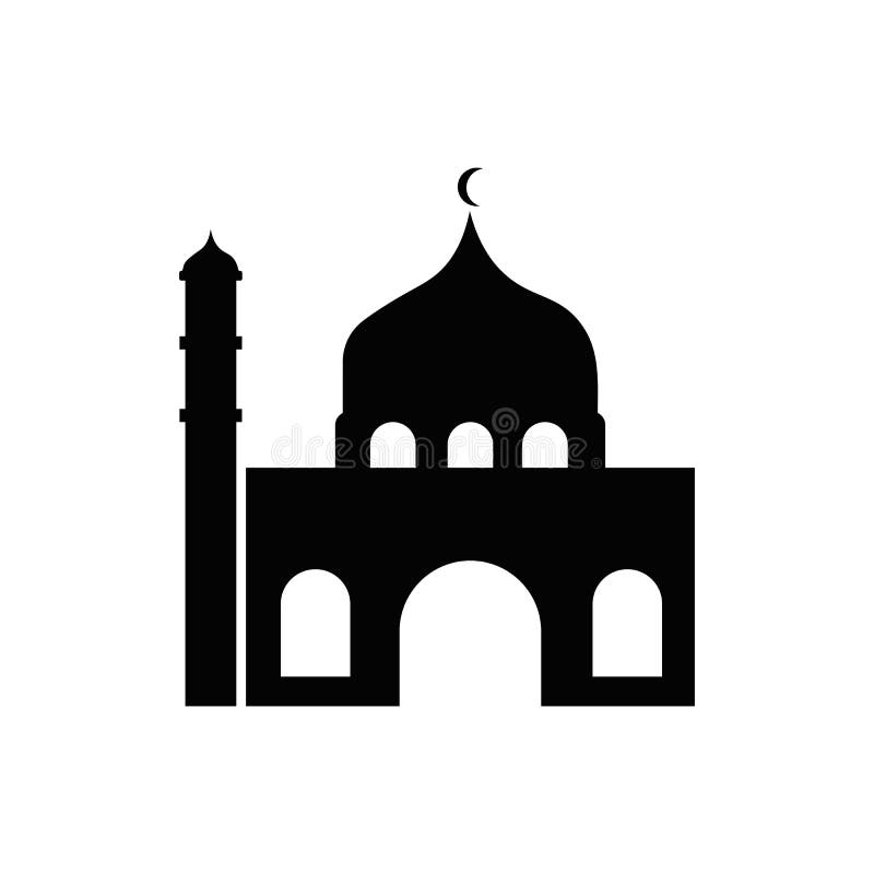 Mosque logo vector stock vector. Illustration of service - 173999349