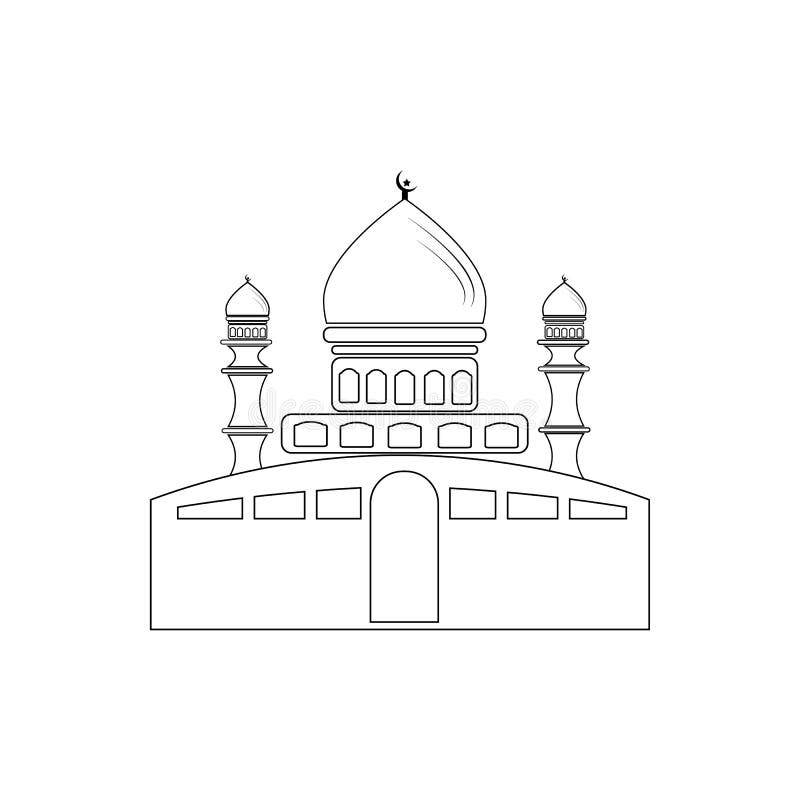 Mosque Icon Logo Vector Design Template Stock Illustration ...