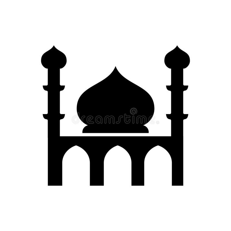 Mosque Icon Vector Design Template Sign and Symbols Stock Vector ...