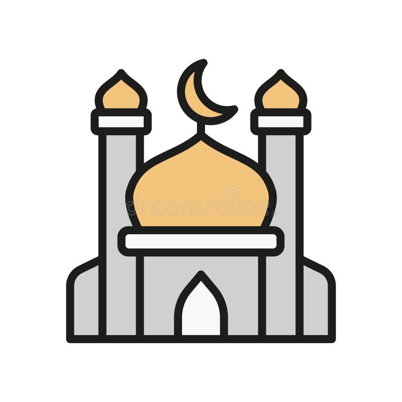 Mosque Icon Vector Design Templates Simple and Modern Stock Vector ...