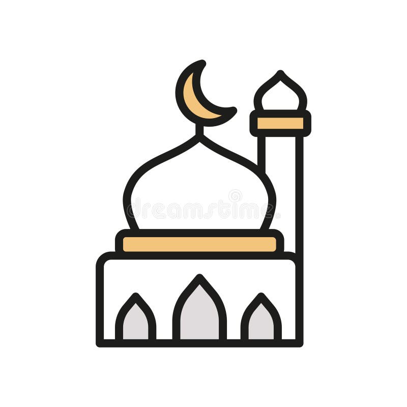 Mosque Icon Vector Design Templates Simple and Modern Stock Vector ...