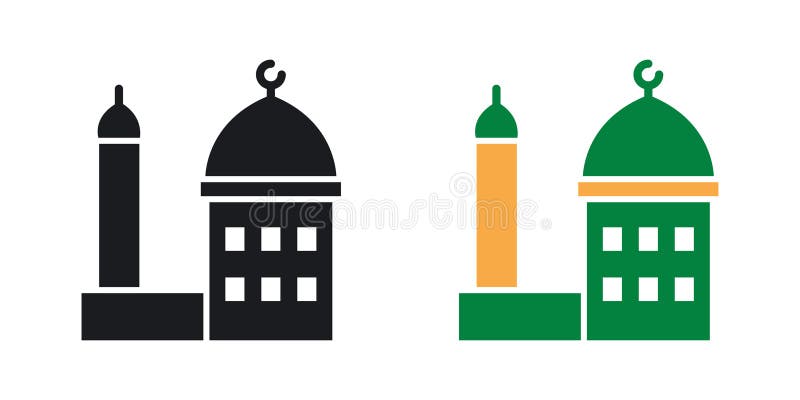 Mosque icon vector stock vector. Illustration of pictogram - 348158680