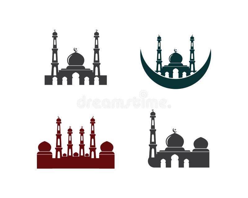 Mosque icon vector stock vector. Illustration of festival - 144686751