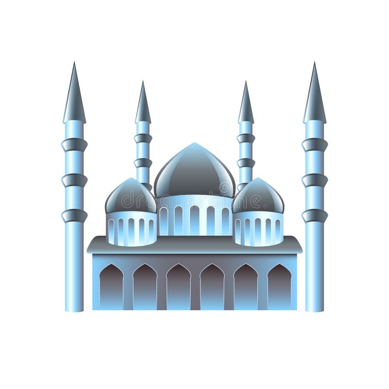 Mosque Icon on White Vector Stock Vector - Illustration of istanbul ...