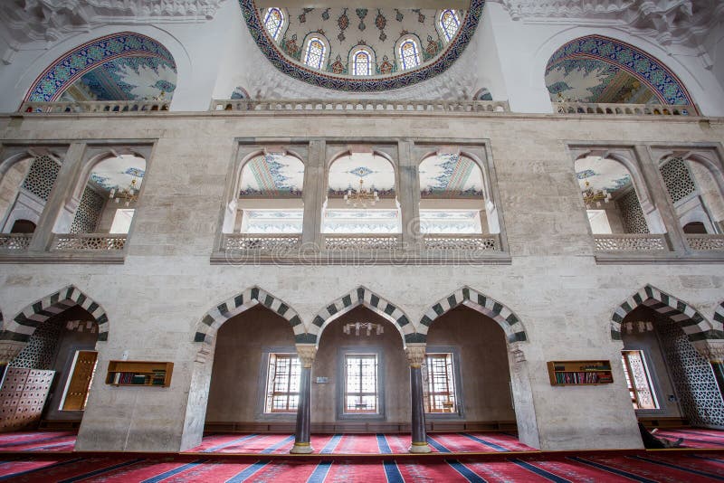 Mosque indoor stock photo. Image of marble, artwork, concrete - 96146862