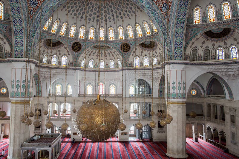 Mosque indoor stock photo. Image of ankaraturkey, concrete - 96147270