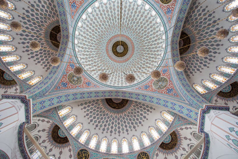 Mosque indoor stock image. Image of inside, line, kocatepe - 96147283