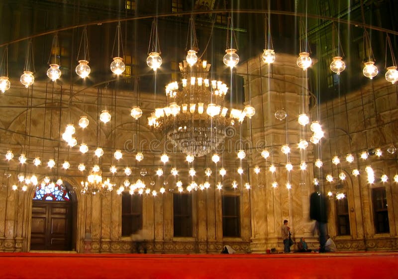 Mosque inside stock photo. Image of lights, masjed, door - 1662364