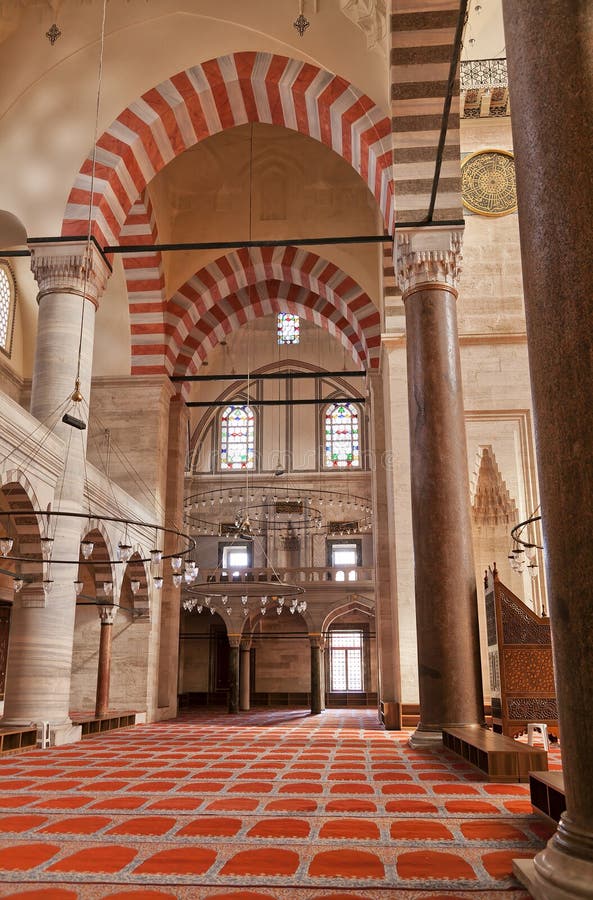 Inside of Turkish mosque stock photo. Image of indoors - 2762710