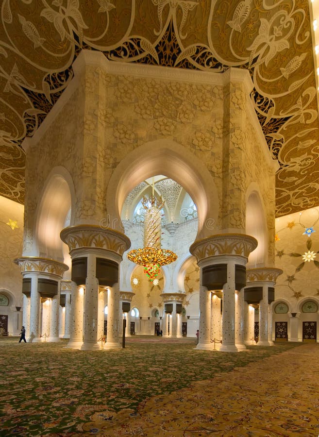 Arabian mosque interior stock photo. Image of fresco - 14459086
