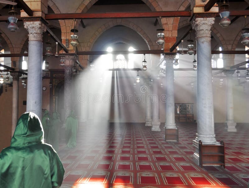 Mosque interior - columns stock image. Image of tourism - 15798801