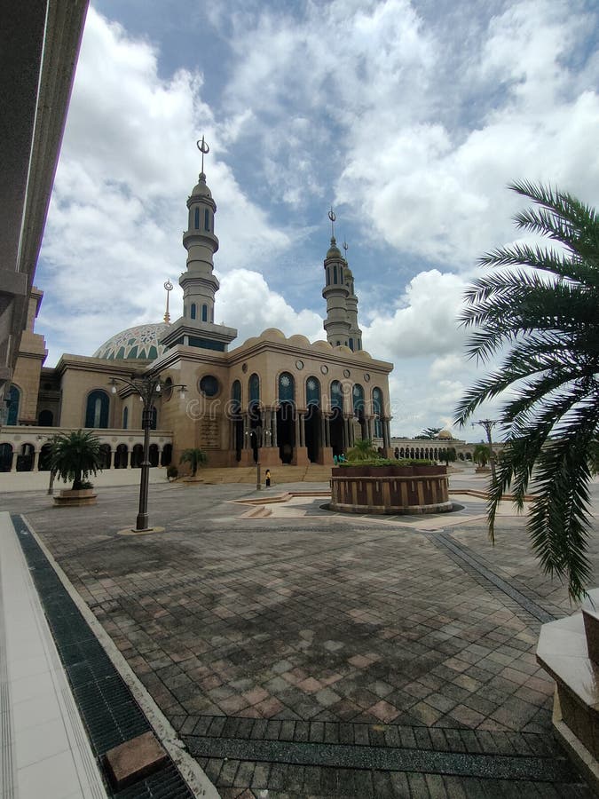 Mosque Islamic Center Samarinda Stock Photo - Image of samarinda ...