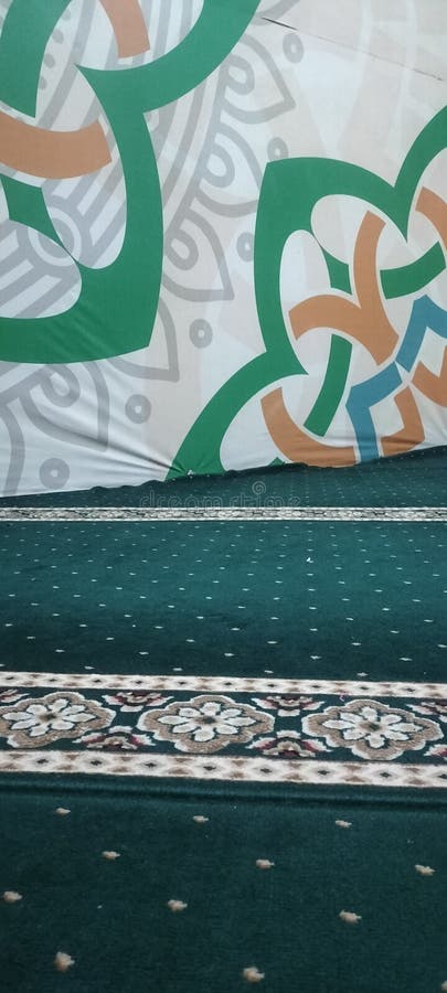 Mosque Islamic Floor Sajadah Stock Image - Image of sajadah, mosque ...