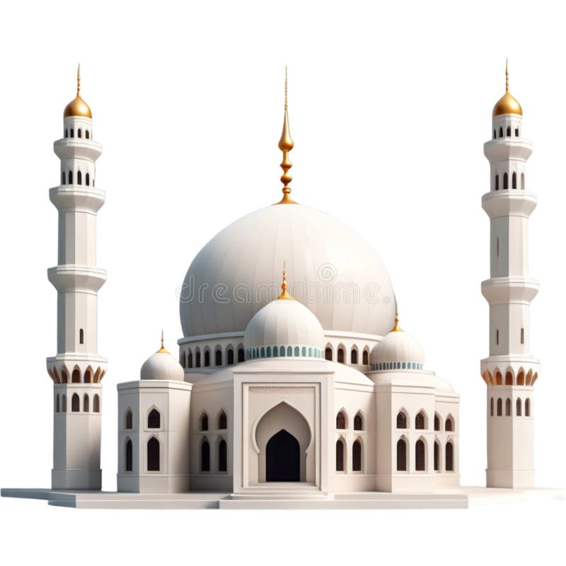 Mosque Islamic Icon Isolated on White Background Stock Illustration ...