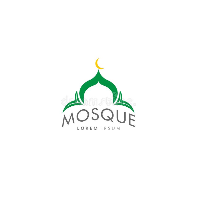 Mosque, Islamic, Moslem Icon Logo Design Vector Template Stock Vector ...