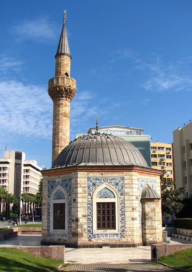 Mosque in Izmir (Konak Camii) Stock Image - Image of square, camii ...