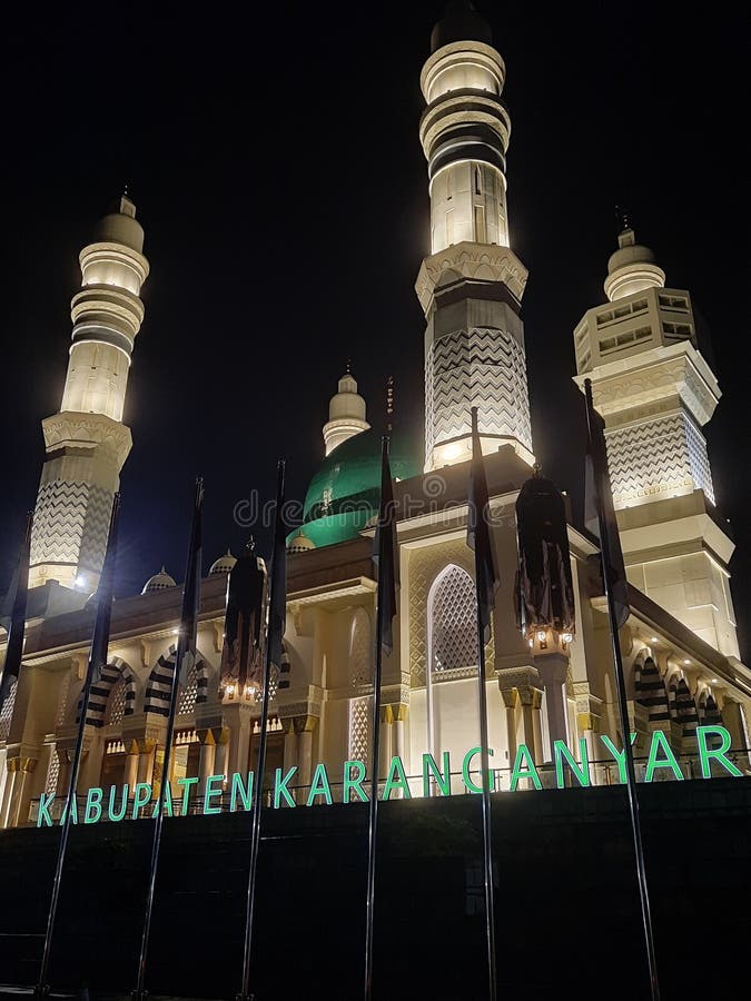 Mosque at Karanganyar City editorial stock image. Image of karanganyar ...
