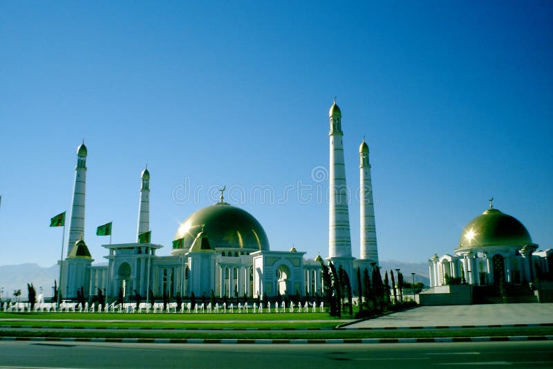 Mosque in Kipchak stock image. Image of town, minaret - 1080275