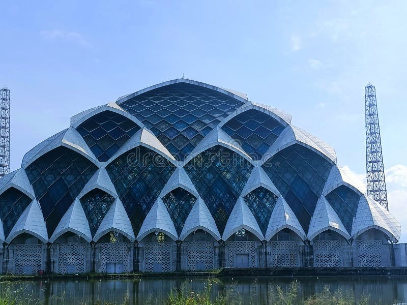 Mosque on the lake stock photo. Image of reflection - 237786268
