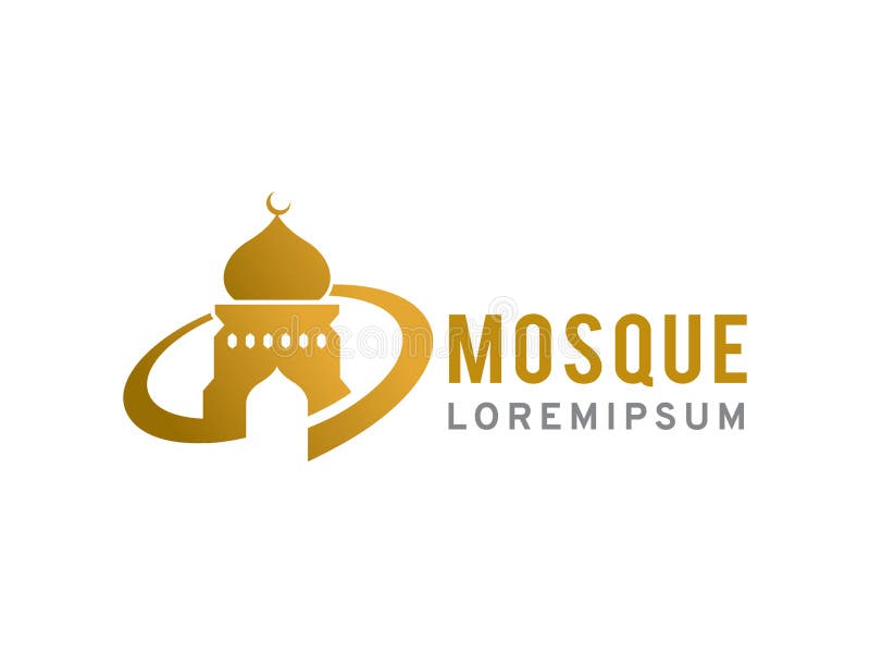 Mosque Logo Design Template Stock Vector - Illustration of multimedia ...