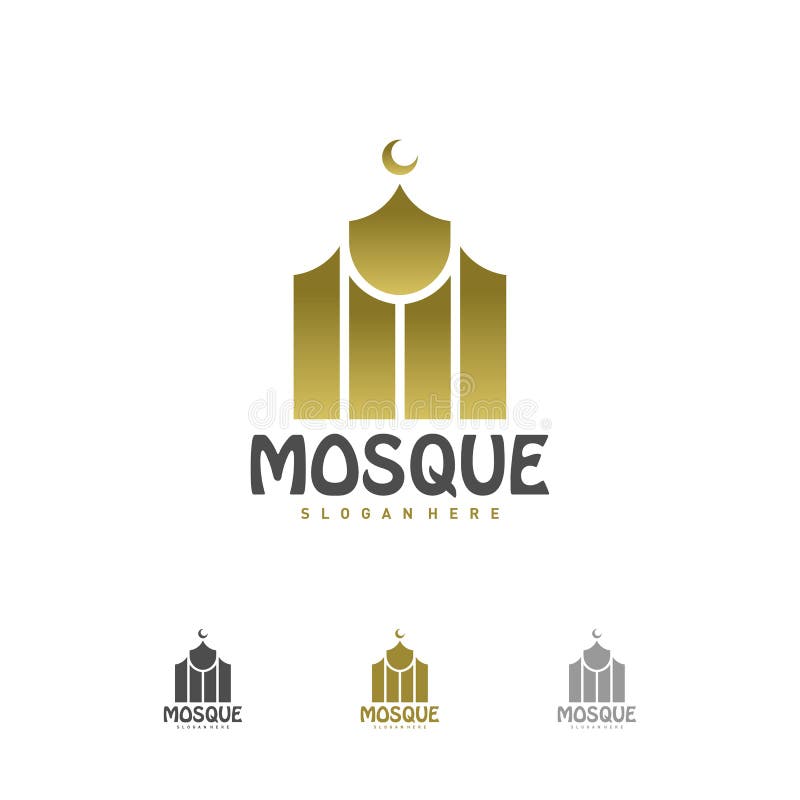 Mosque Logo Design Template Vector, Emblem, Concept Design, Creative ...
