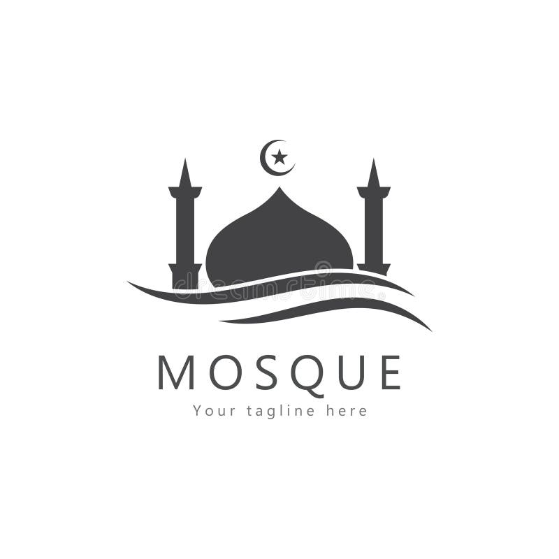 Mosque Logo Template Design Vector Emblem Concept Design Creative ...