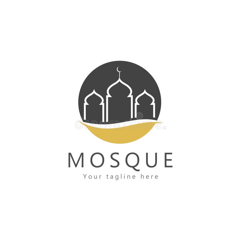 Mosque Logo Template Design Vector Emblem Concept Design Creative ...