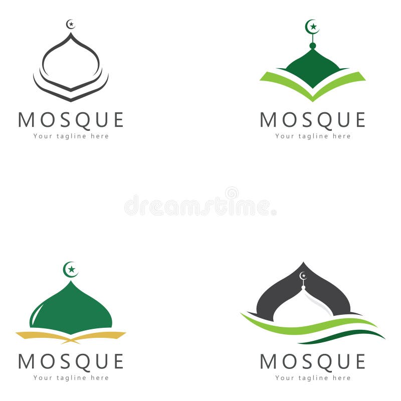 Mosque Logo Template Design Vector Emblem Concept Design Creative ...